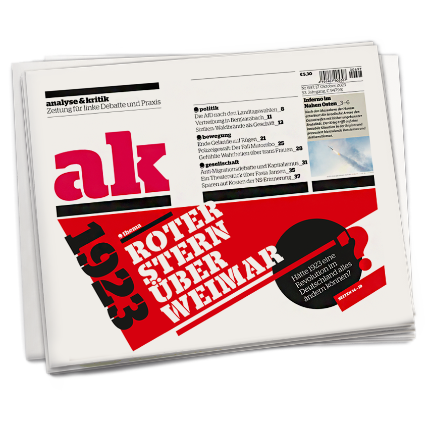 697 Archive - ak analyse & kritik ak analyse & kritik