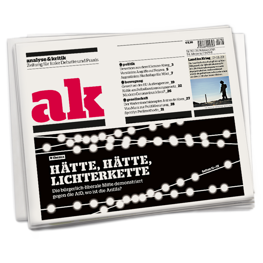 701 Archive - ak analyse & kritik ak analyse & kritik